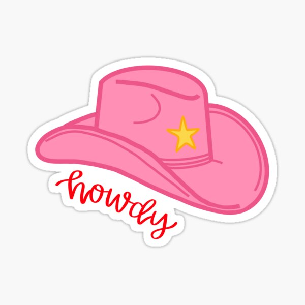 "Howdy" Sticker for Sale by Kaley Hoggle | Redbubble