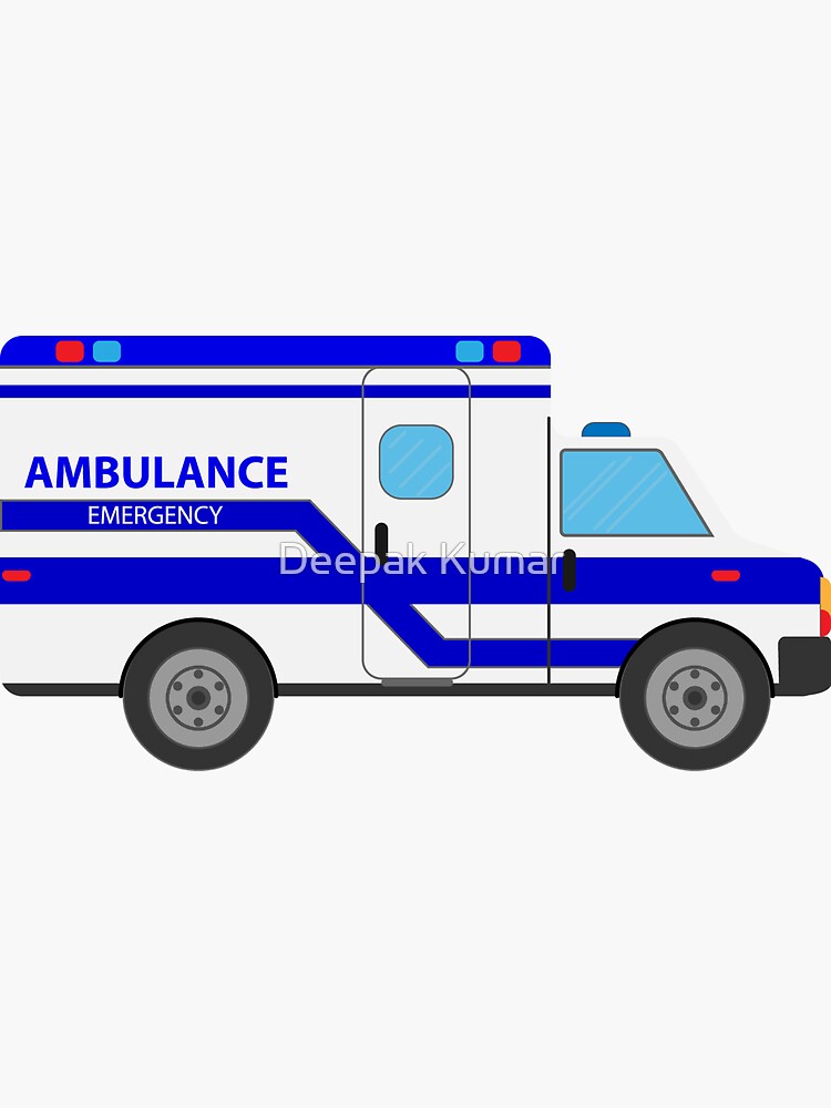 "emergency ambulance sticker " Sticker for Sale by Deepak2727 | Redbubble