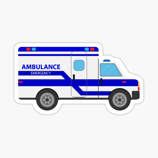 "emergency ambulance sticker " Sticker for Sale by Deepak2727 | Redbubble