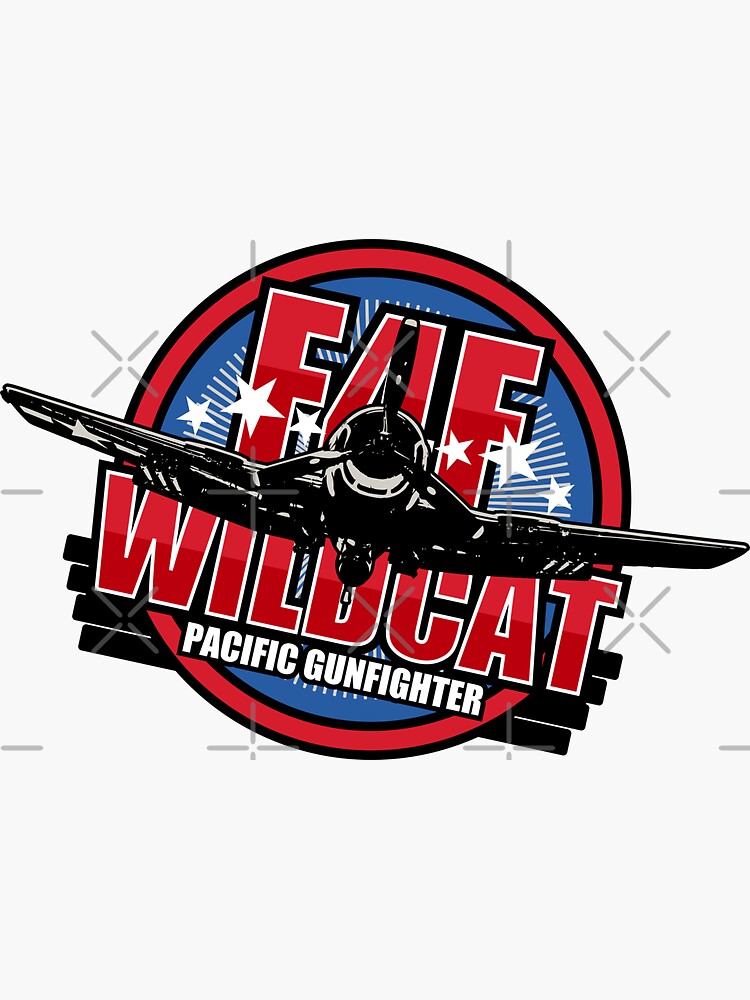 "F4F Wildcat" Sticker for Sale by StrongVlad | Redbubble
