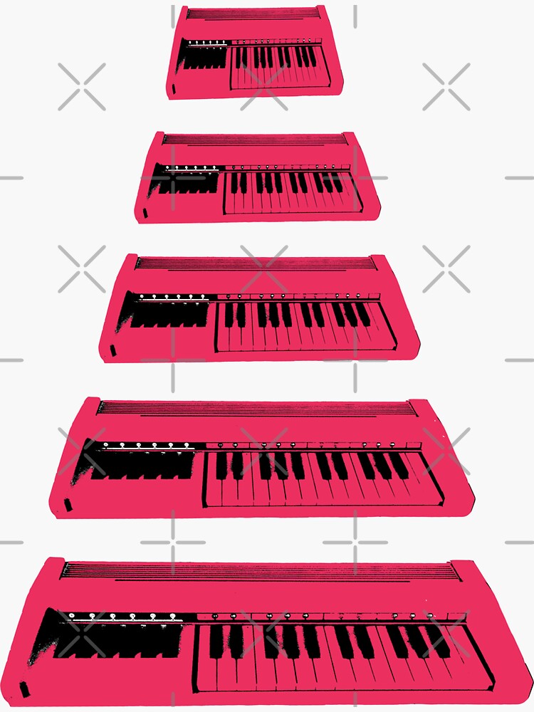 "Keyboard pyramid" Sticker for Sale by batisfera | Redbubble