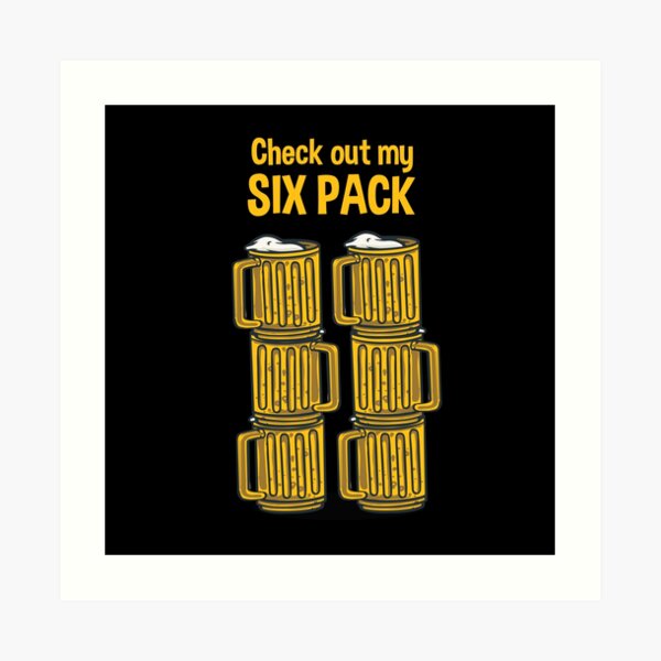 "Beer Six Pack Funny Meme" Art Print by artado | Redbubble