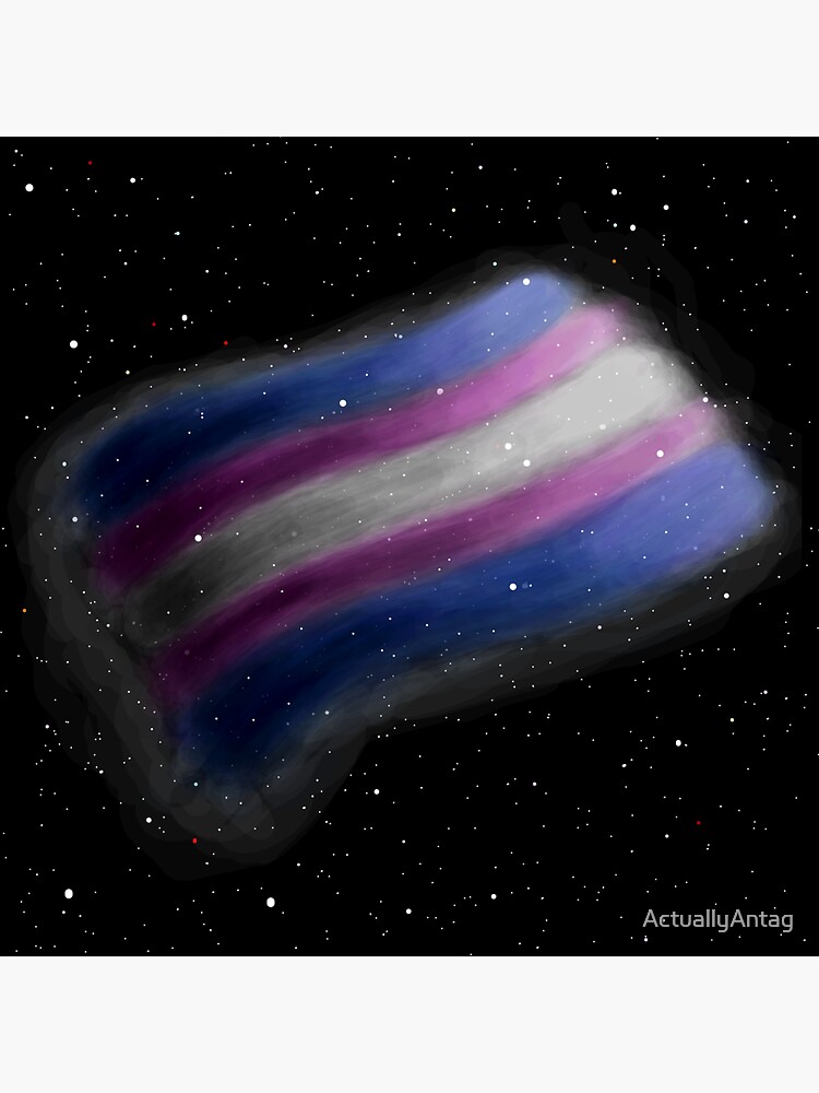 "Cosmic Trans Pride Flag" Sticker for Sale by ActuallyAntag | Redbubble