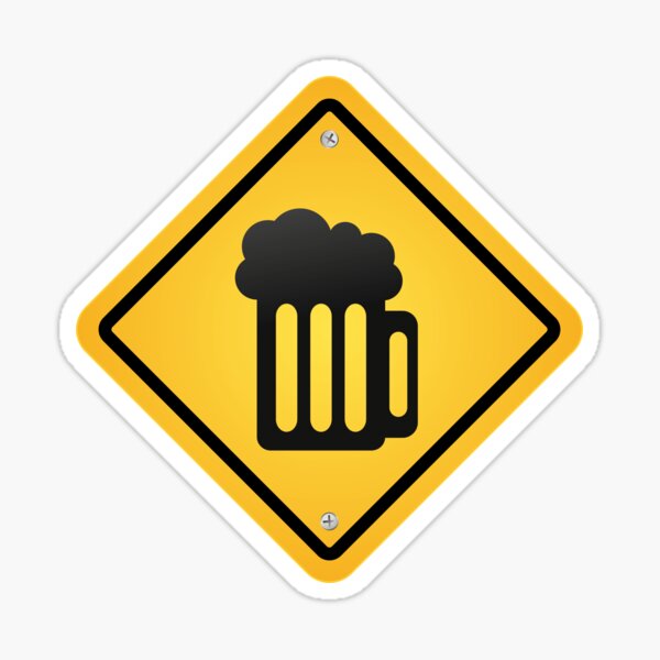 "beer sign" Sticker for Sale by aduran | Redbubble