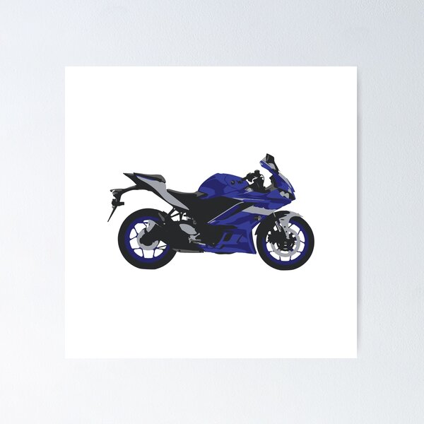 "Yamaha YZF-R3" Poster for Sale by WiredDesigns | Redbubble