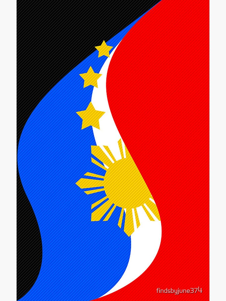 "3 Stars and a Sun with the Philippine Flag color ( Red, Blue, Yellow ...