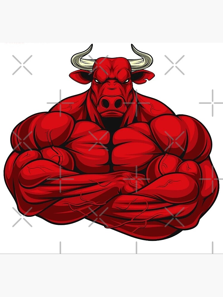 "Bull bodybuilder" Sticker for Sale by Kilakila | Redbubble