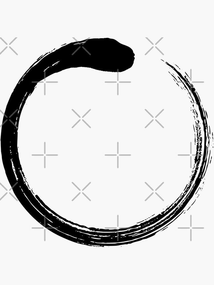 "Enso circle - Zen ink - Buddhism" Sticker for Sale by zachholmbergart ...