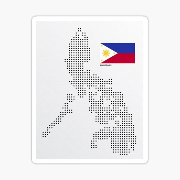 "The Philippine Map and the Philippine Flag" Sticker by findsbyjune374 ...