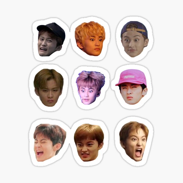 "Mark Lee funny faces" Sticker for Sale by tronan | Redbubble