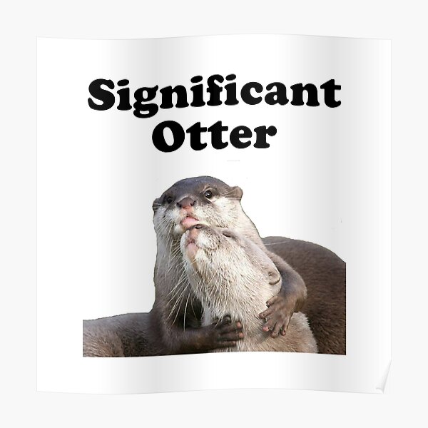 "Significant Otter" Poster for Sale by TheBestStore | Redbubble
