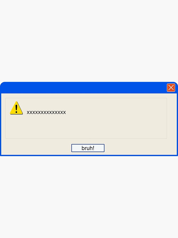 "Windows XP Alert Box" Photographic Print for Sale by thevoidwithin ...