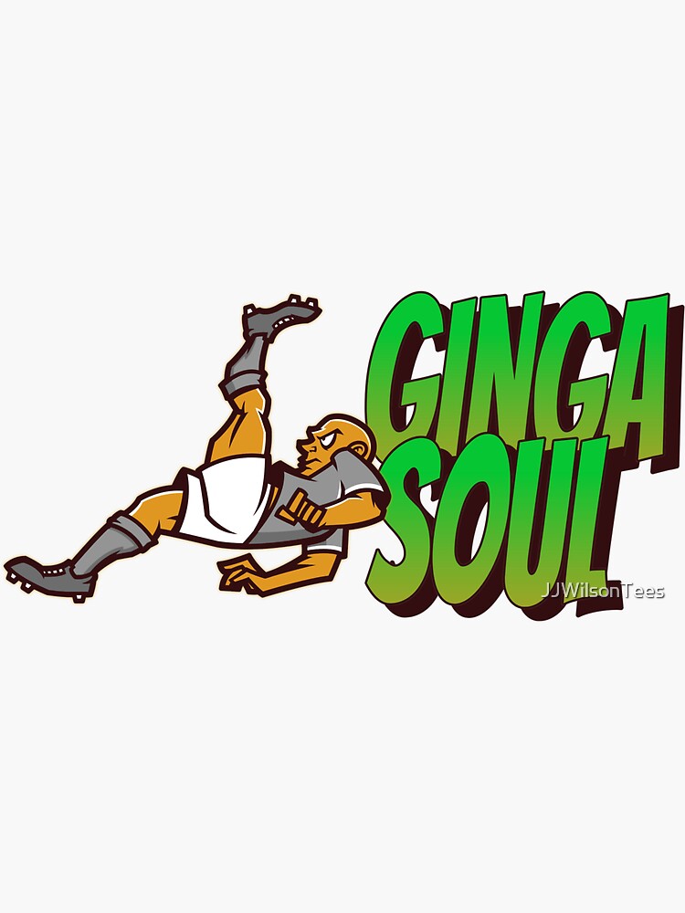 "Ginga Soul - Cool Design for Futsal and Football Fans" Sticker for ...