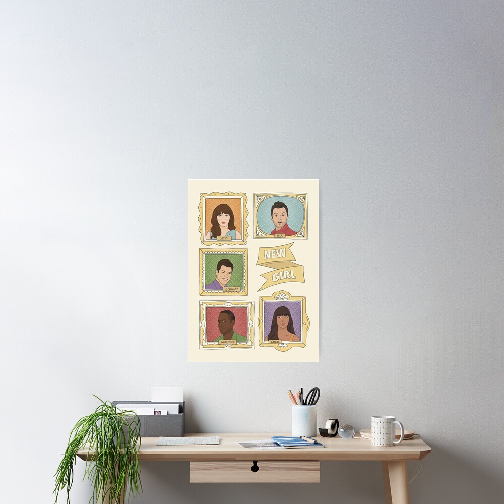 "New Girl Vintage Frames" Poster for Sale by iypuff123 | Redbubble