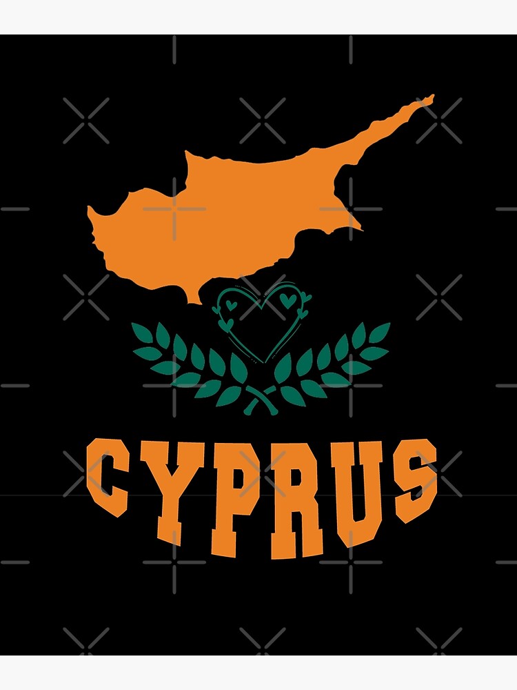 "I Love Cyprus for men and women Cyprus Flag" Poster by Mycrazydesign ...