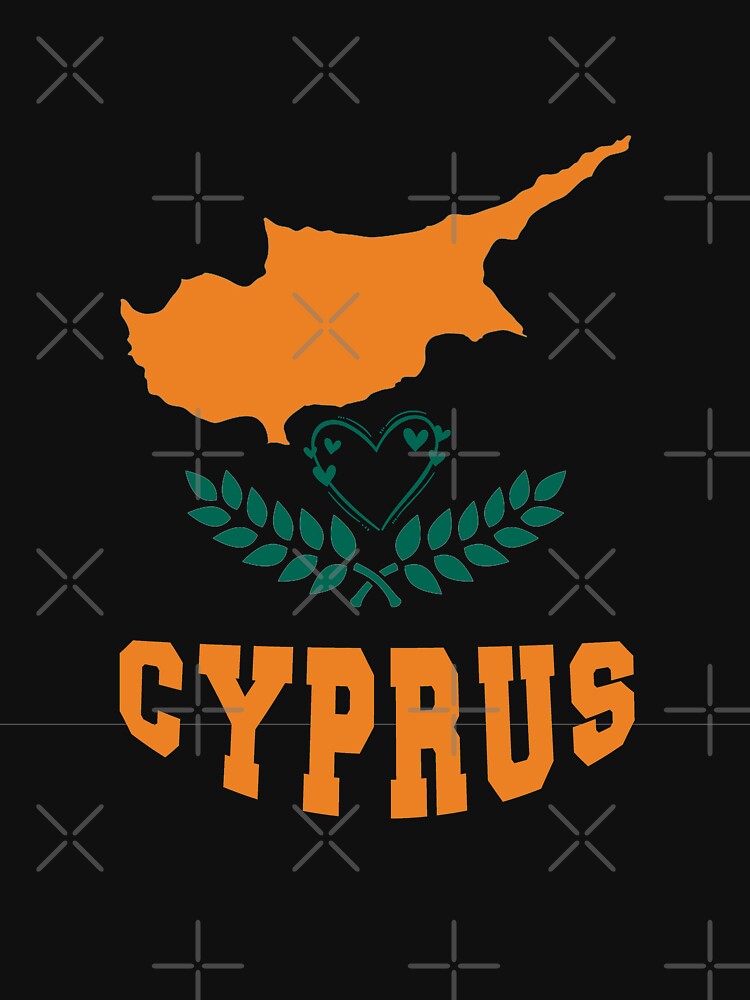 "I Love Cyprus for men and women Cyprus Flag" T-shirt by Mycrazydesign ...