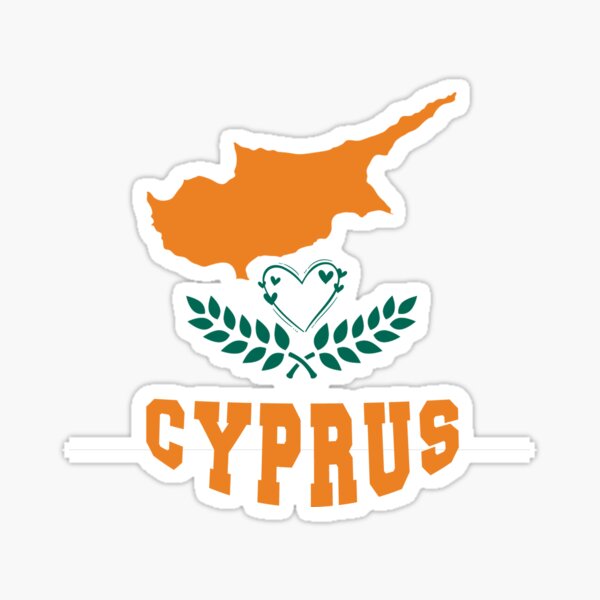 "I Love Cyprus for men and women Cyprus Flag" Sticker for Sale by ...