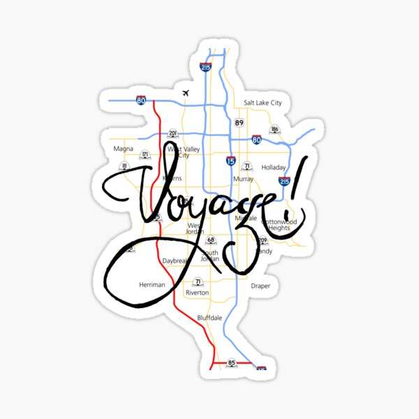 "VOYAGE" Sticker by Taket | Redbubble