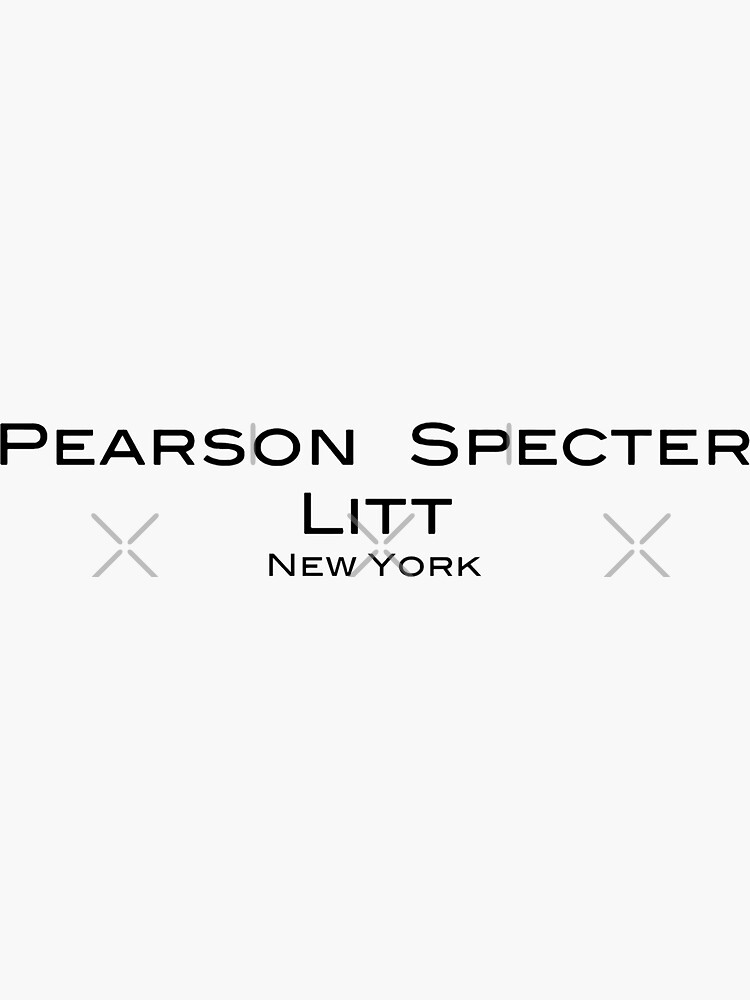 "Suits Pearson Specter Litt Logo" Sticker for Sale by olivergraham ...