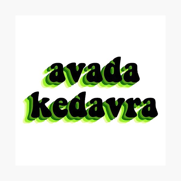 Avada Kedavra Wall Art | Redbubble