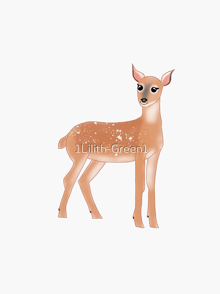 "Doe" Sticker for Sale by 1Lilith-Green1 | Redbubble