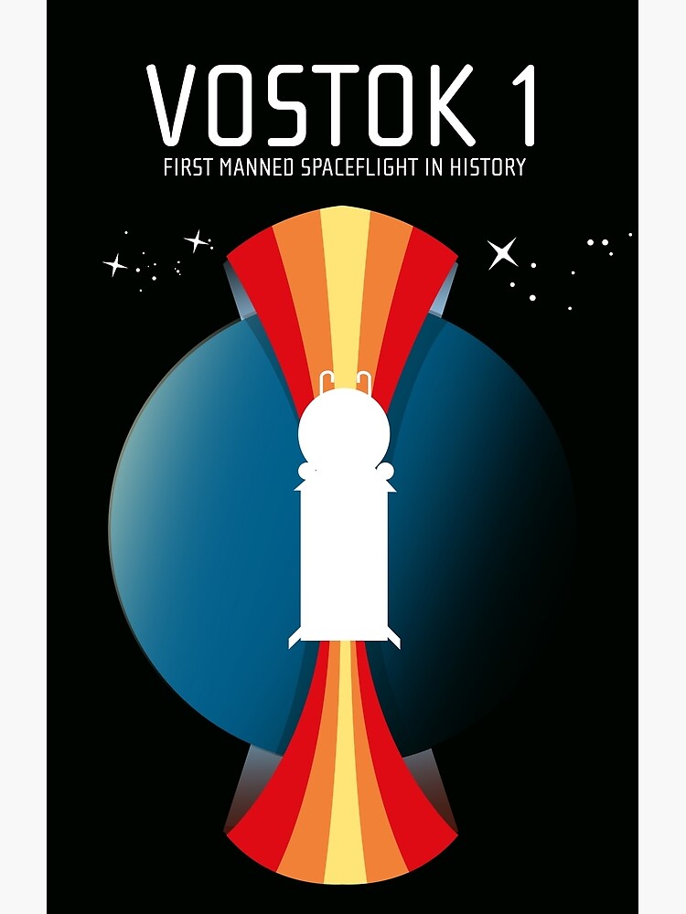 " Vostok 1 Space art" Poster for Sale by vectorwebstore | Redbubble
