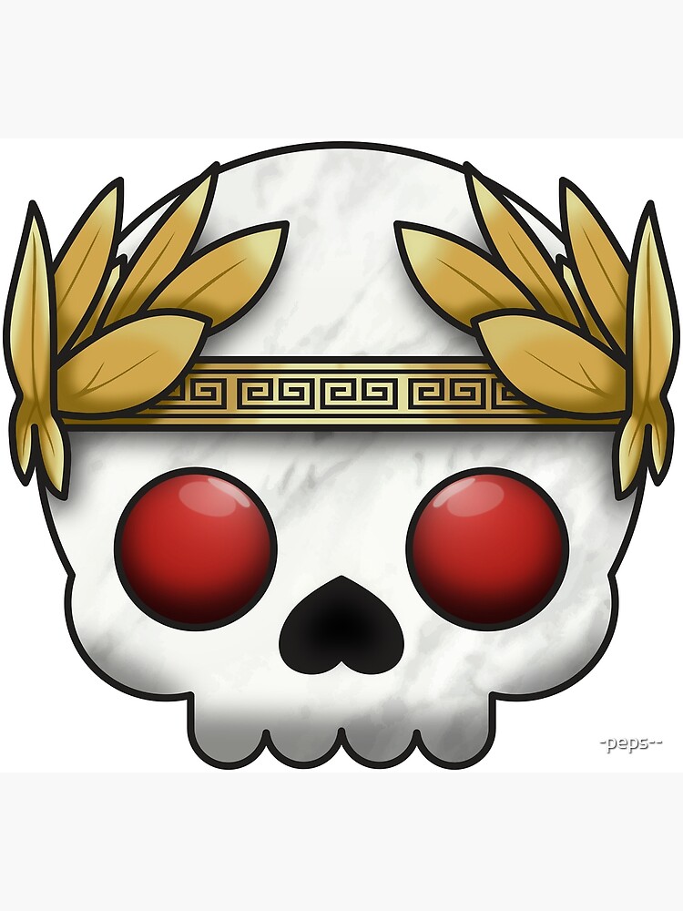 "An Ancient Greek 'Skull'pture" Poster by -peps-- | Redbubble