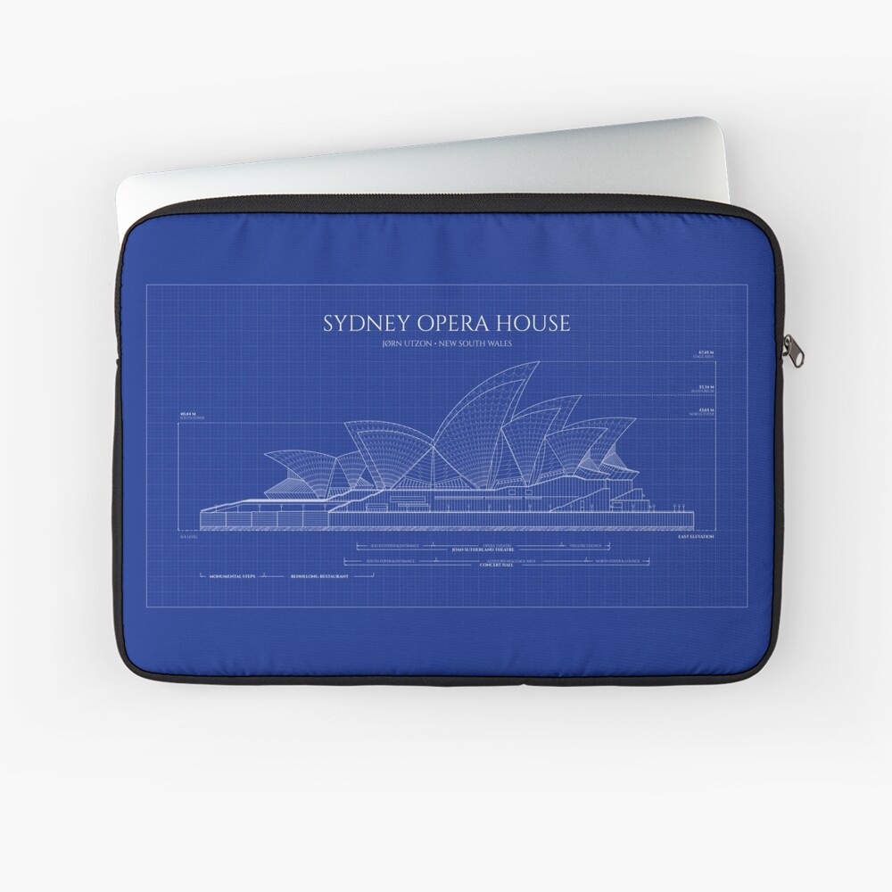 "Sydney Opera House (Blueprint)" Poster for Sale by BGALAXY | Redbubble