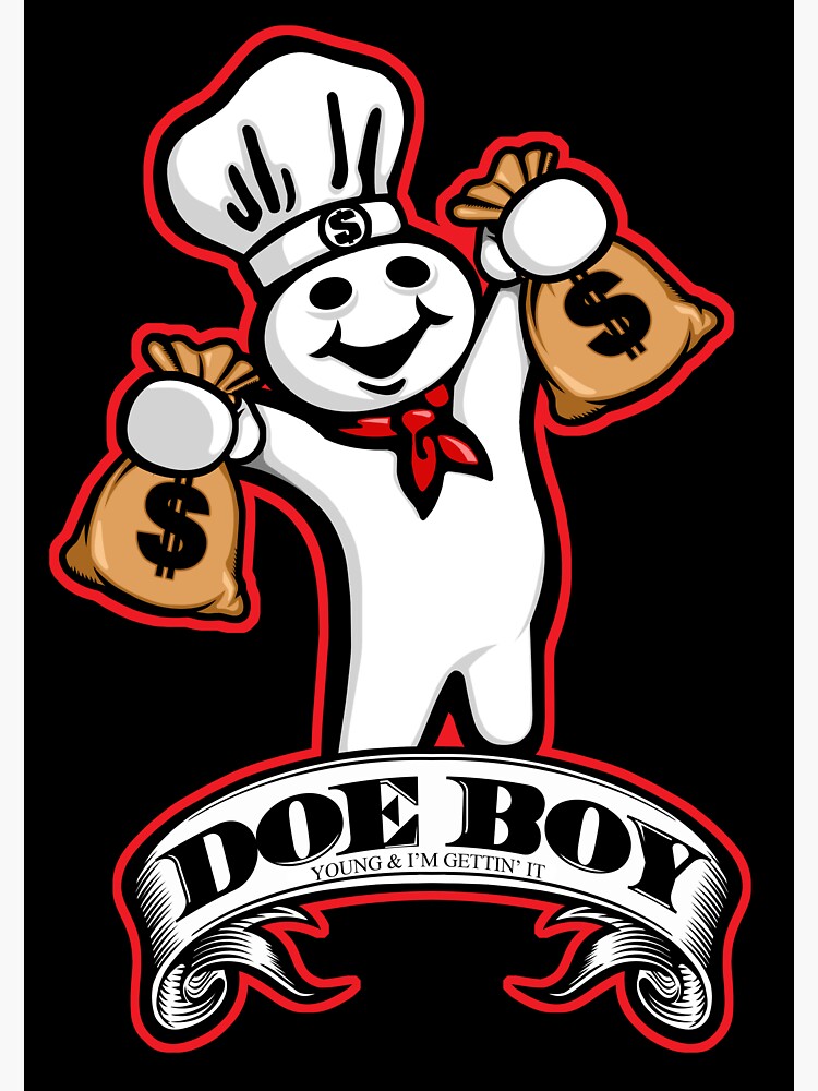 "DOE BOY" Sticker for Sale by MIAMIKAOS | Redbubble