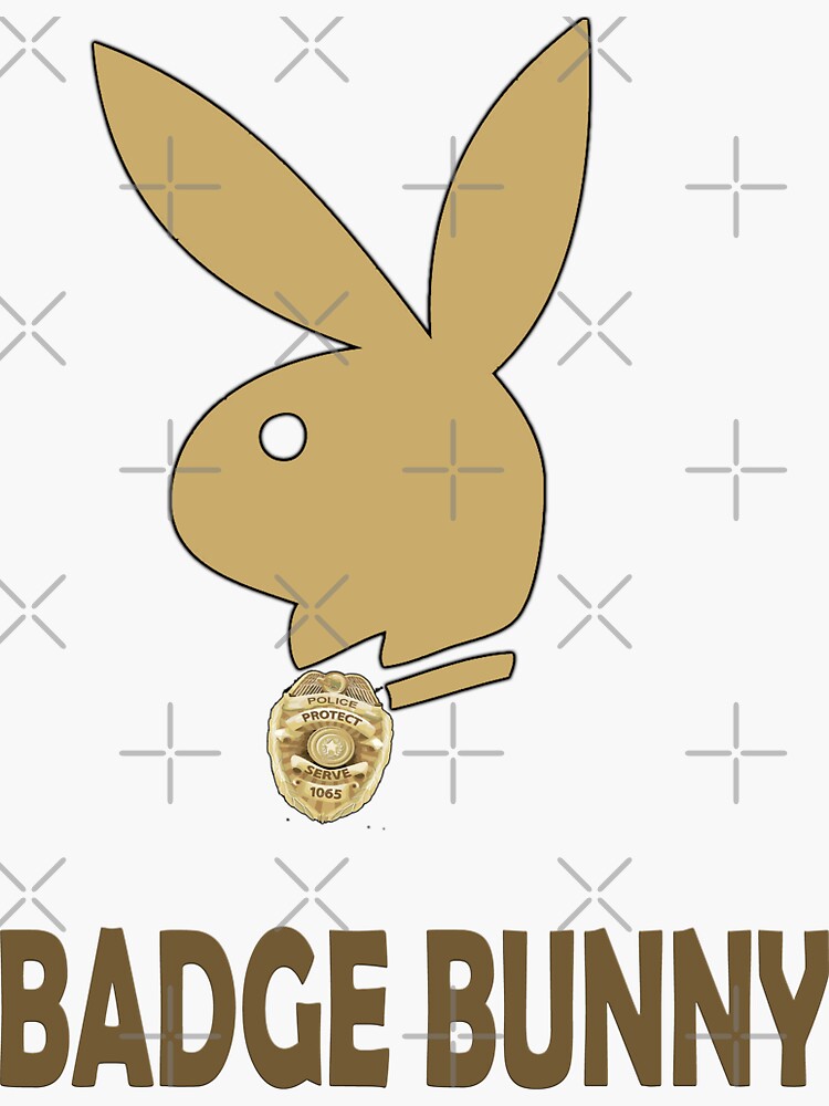 "Badge Bunny" Sticker for Sale by thelight | Redbubble