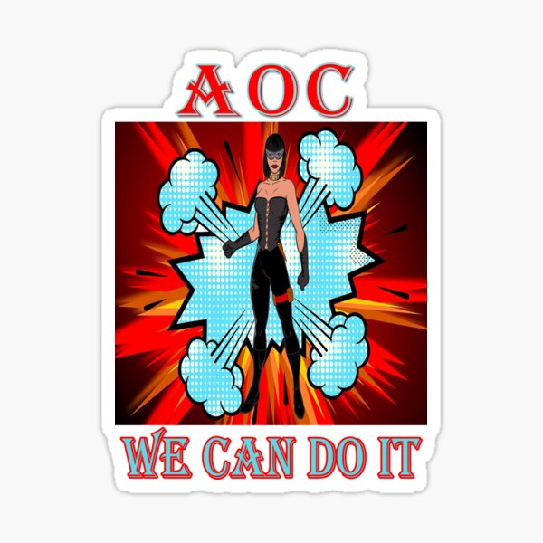"AOC " Sticker for Sale by meme778 | Redbubble