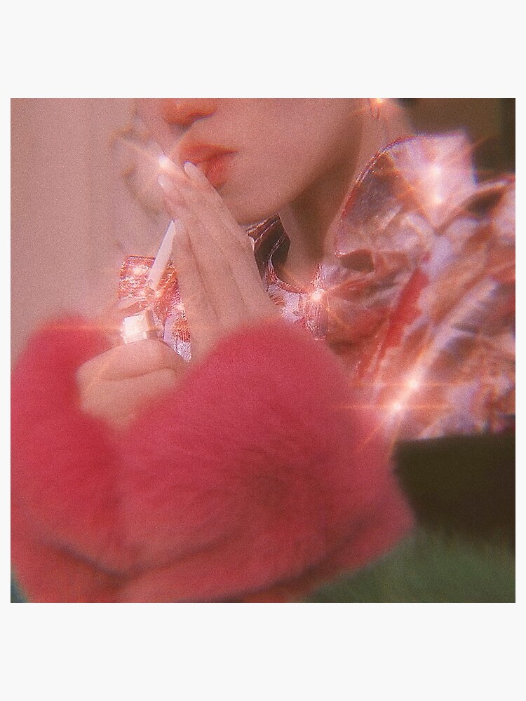 "Aesthetic Pink smoker girl" Sticker by JustbuyitSteve | Redbubble