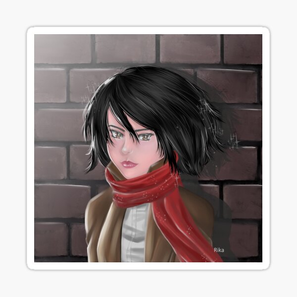 "Mikasa" Sticker by rikabd | Redbubble
