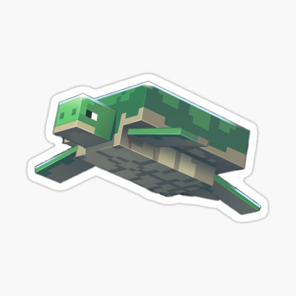 "Minecraft Turtle" Sticker for Sale by Leonard-M | Redbubble