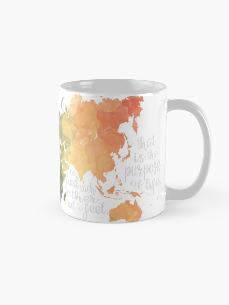 "Walter Mitty Life Motto - World Map" Coffee Mug by Anneontherox ...