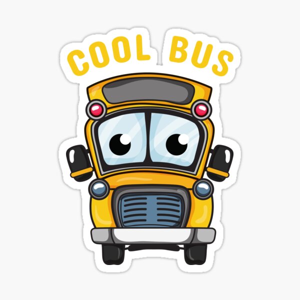 "cool bus Kawaii bus" Sticker for Sale by KawaiiPark | Redbubble