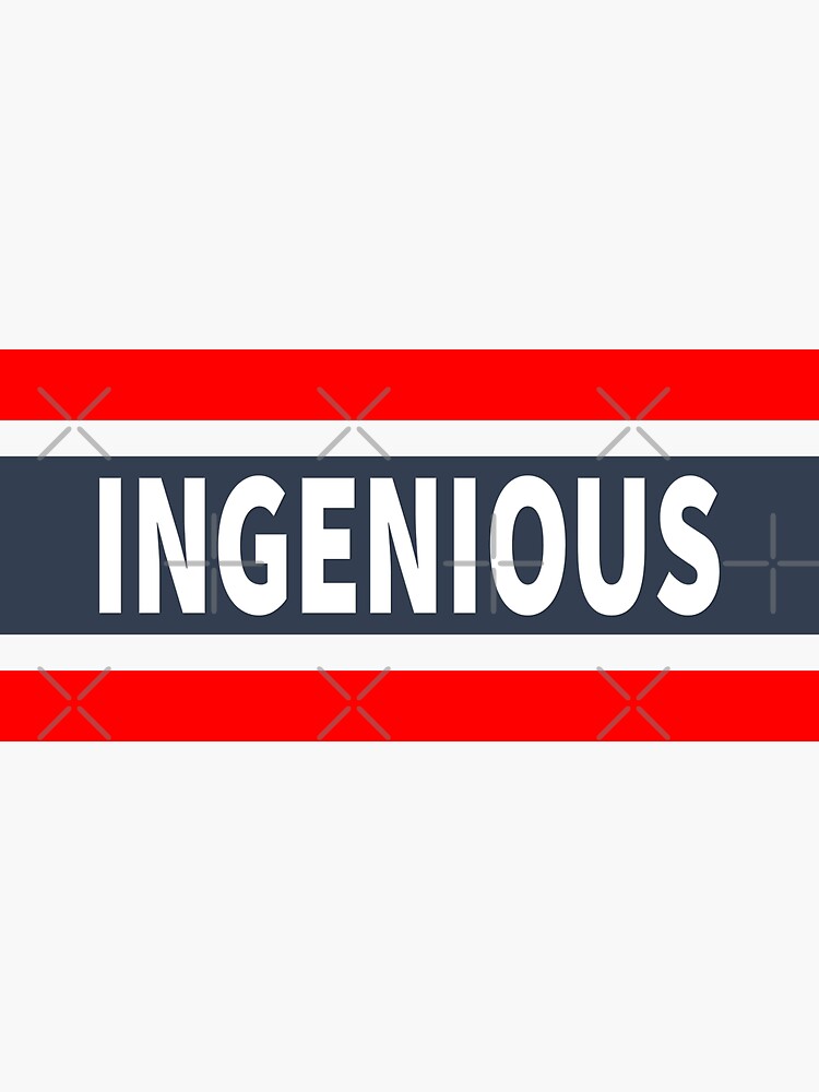 "Ingenious" Sticker by krinima | Redbubble