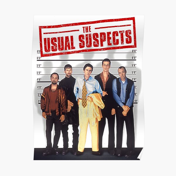 "The Usual Suspects" Poster for Sale by ColleenCDemu | Redbubble