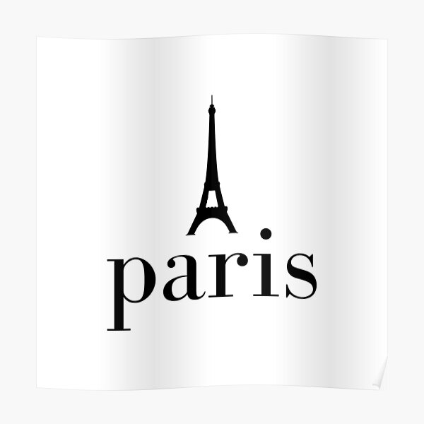 "Minimal Paris Logo" Poster by jakobaswittness | Redbubble