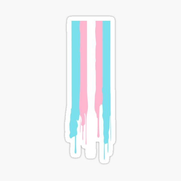 "Dripping Trans Flag" Sticker by SNG12 | Redbubble