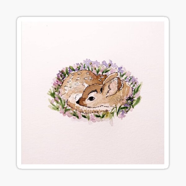 "Doe (doe)" Sticker for Sale by sirenart- | Redbubble