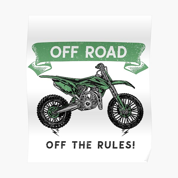 "OFF ROAD Dirt Bike" Poster by Teesite | Redbubble
