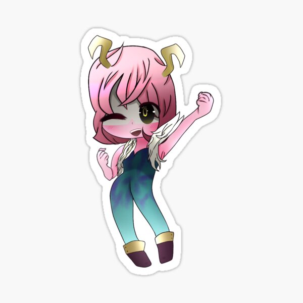 "Mina Ashido Sticker (Mask, no background)" Sticker for Sale by Fwoosk ...