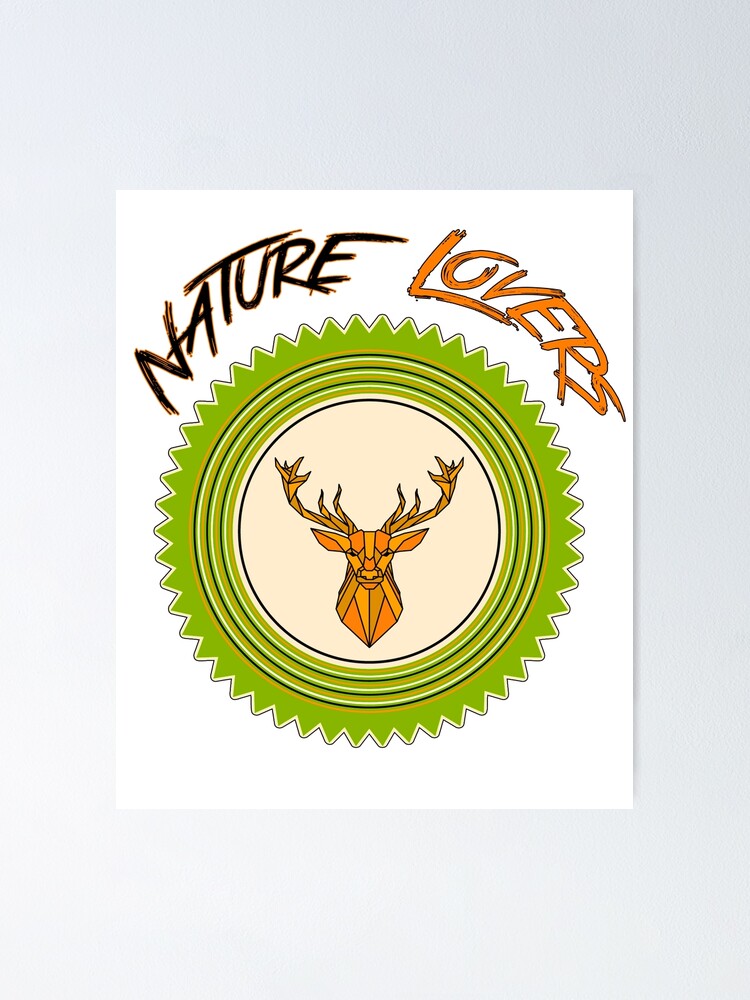 "Nature Friends Deer Logo" Poster for Sale by 5ACHTA | Redbubble