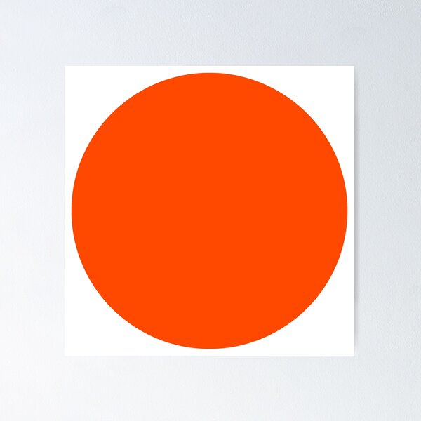 "Orange color round sticker labels" Poster for Sale by Roy Store ...