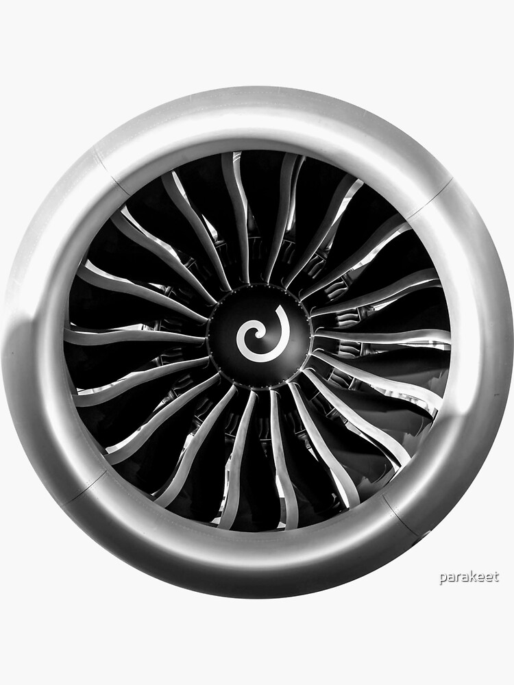 "GE9X Engine - Aviation Merchandise and Gift" Sticker by parakeet ...