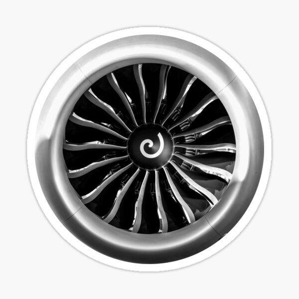 "GE9X Engine - Aviation Merchandise and Gift" Sticker by parakeet ...