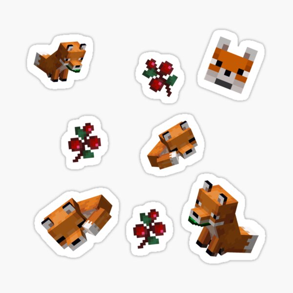 "Minecraft Fox Stickerpack Sticker" Sticker for Sale by relizabeth2000 ...