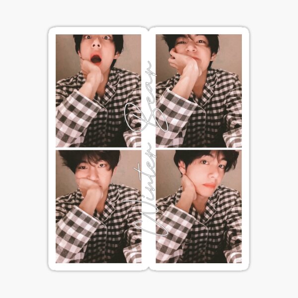 "Bts taehyung vlive aesthetic " Sticker for Sale by gminforever5 ...