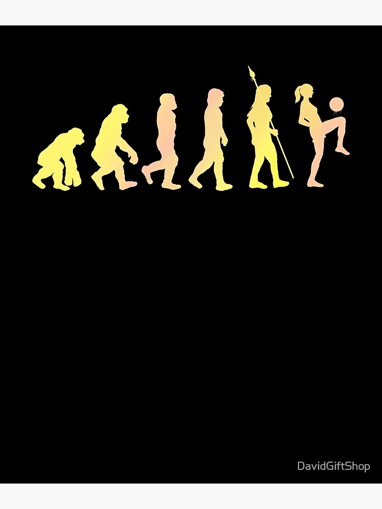 "Soccer Girl Evolution Coach Soccer Fan Soccer Game" Poster by ...